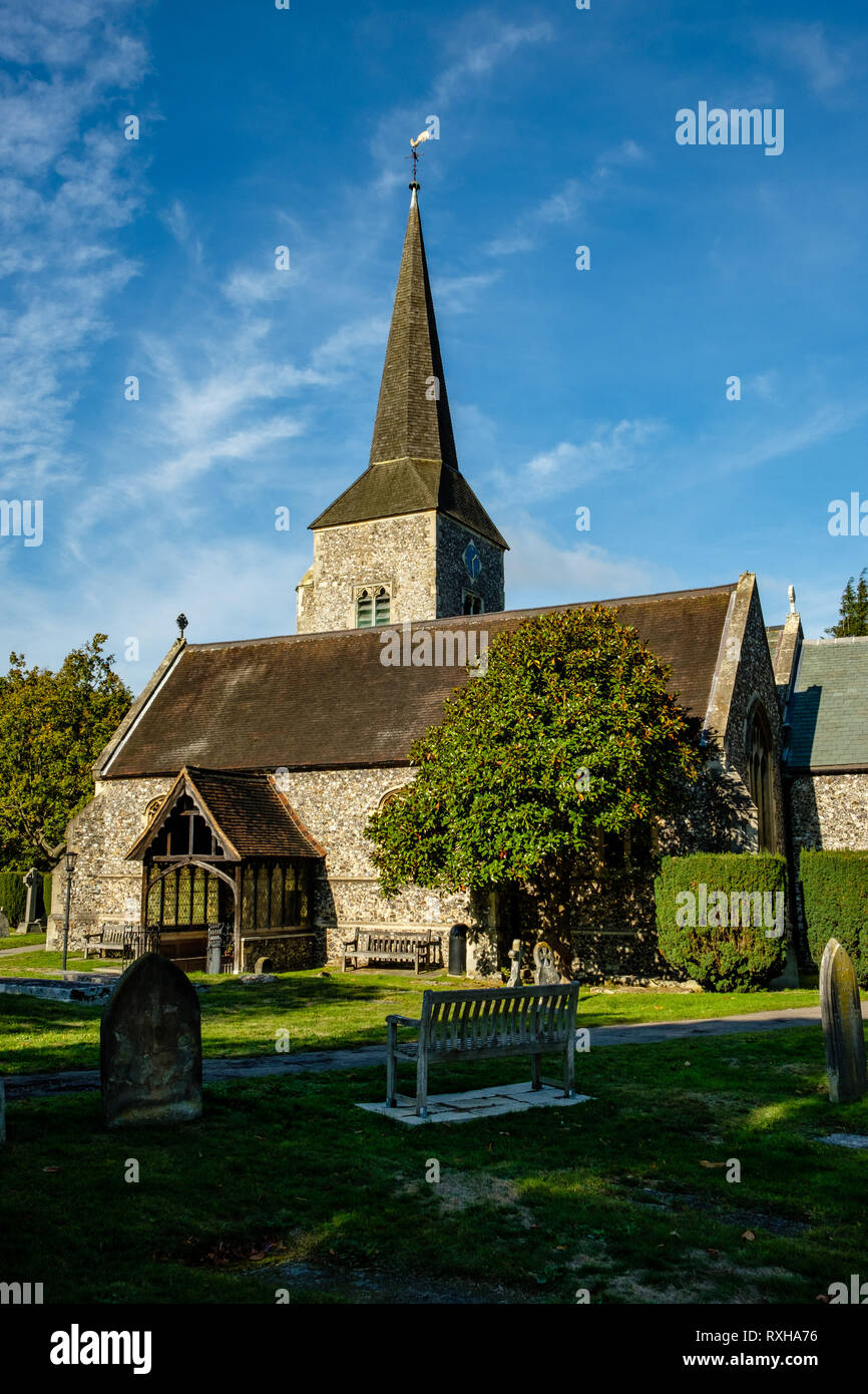 St Nicholas Church, Church Row, Chislehurst, Kent Stock Photo - Alamy