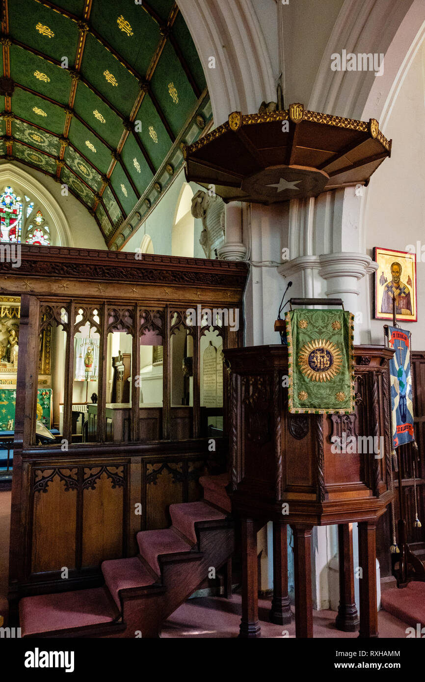 St Nicholas Church, Church Row, Chislehurst, Kent Stock Photo - Alamy