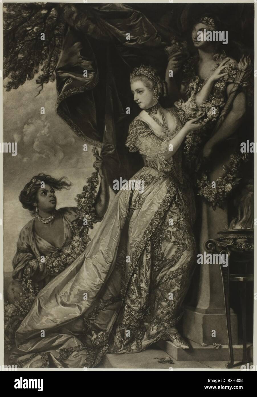 Lady Elizabeth Keppel. Edward Fisher (Irish, 1730-1785); after Sir ...