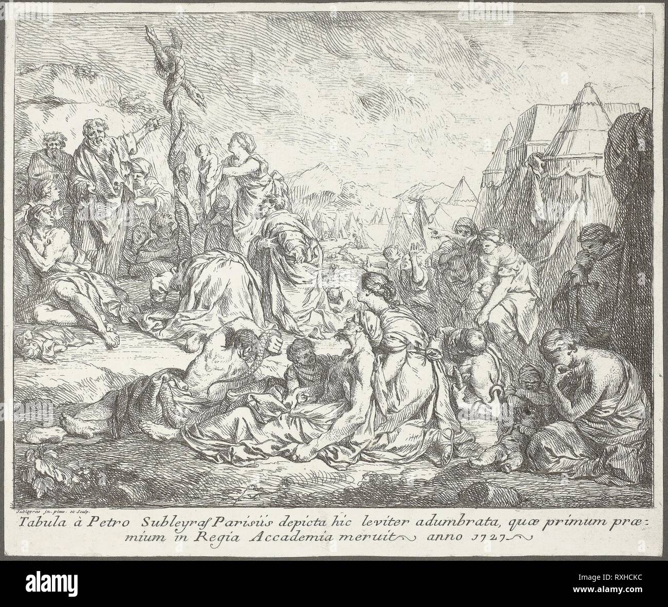 The Brazen Serpent of Moses. Pierre Hubert Subleyras, French, 1699-1749 ...