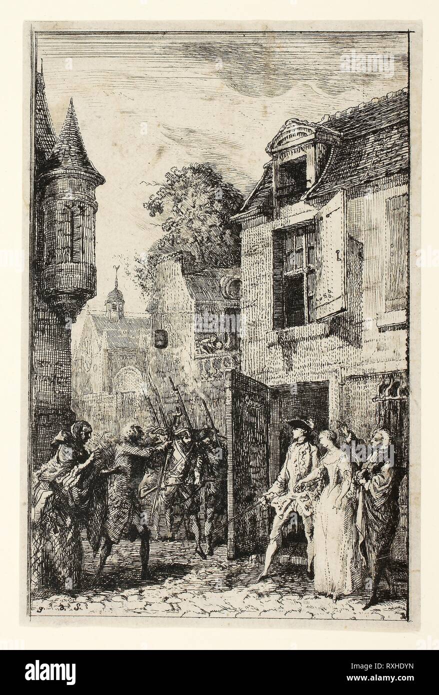 Gabriel jacques de saint aubin french hi-res stock photography and ...