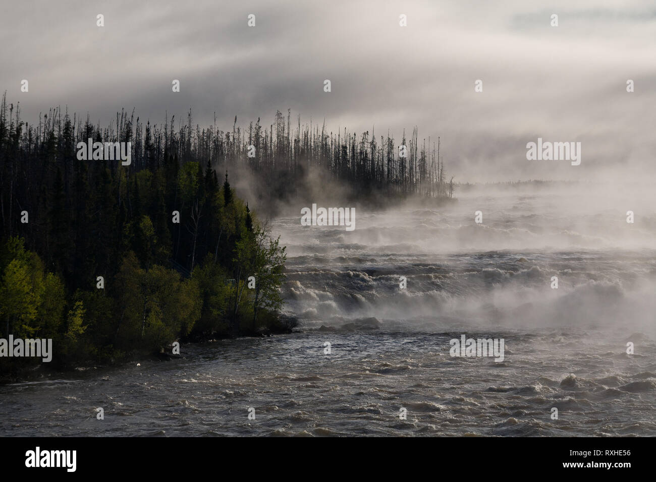 Rupert River, Eeyou Istchee James Bay Territory, Quebec, Canada Stock ...