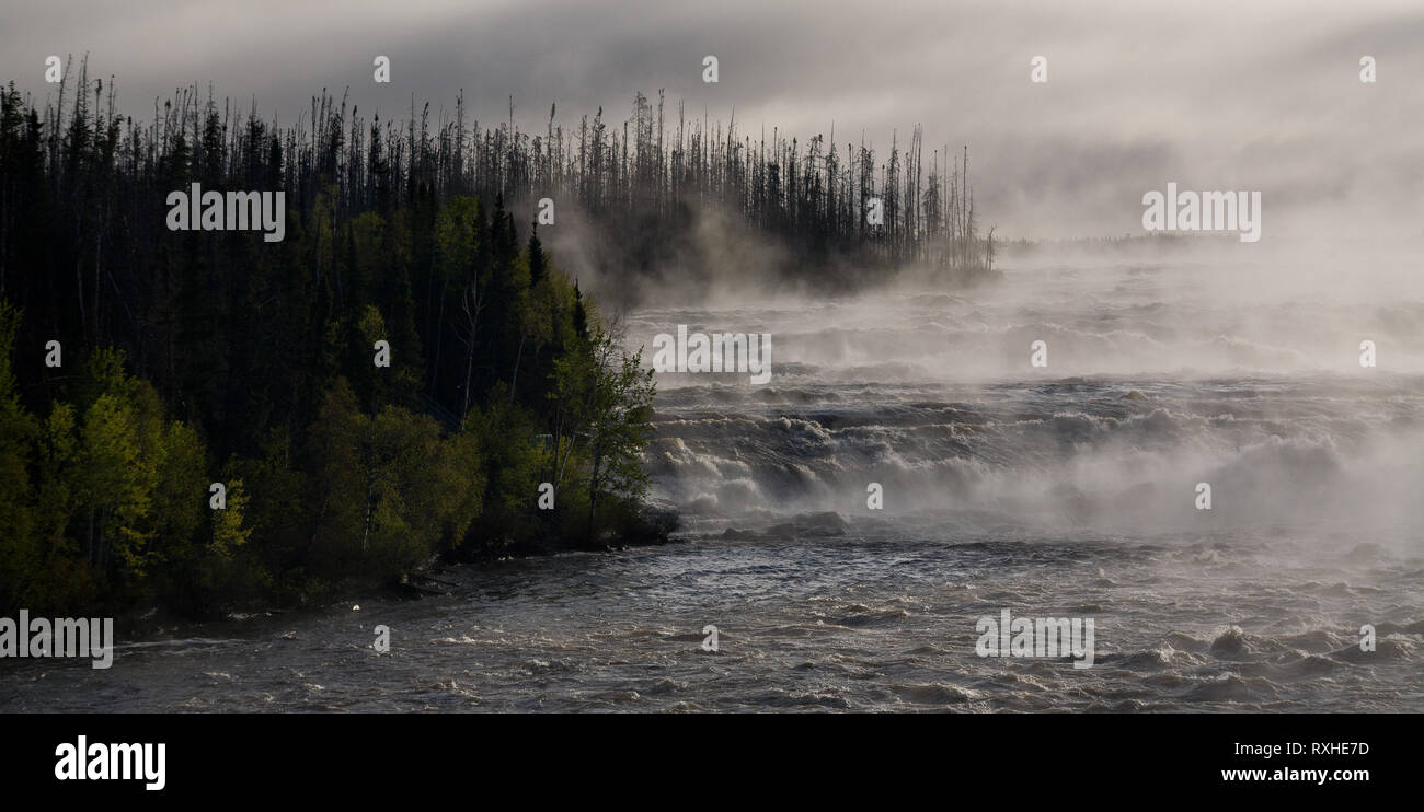 Rupert River, Eeyou Istchee James Bay Territory, Quebec, Canada Stock ...