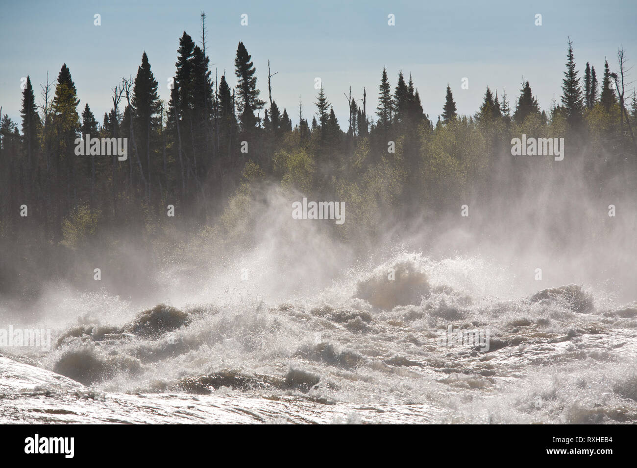 Rupert River, Eeyou Istchee James Bay Territory, Quebec, Canada Stock ...