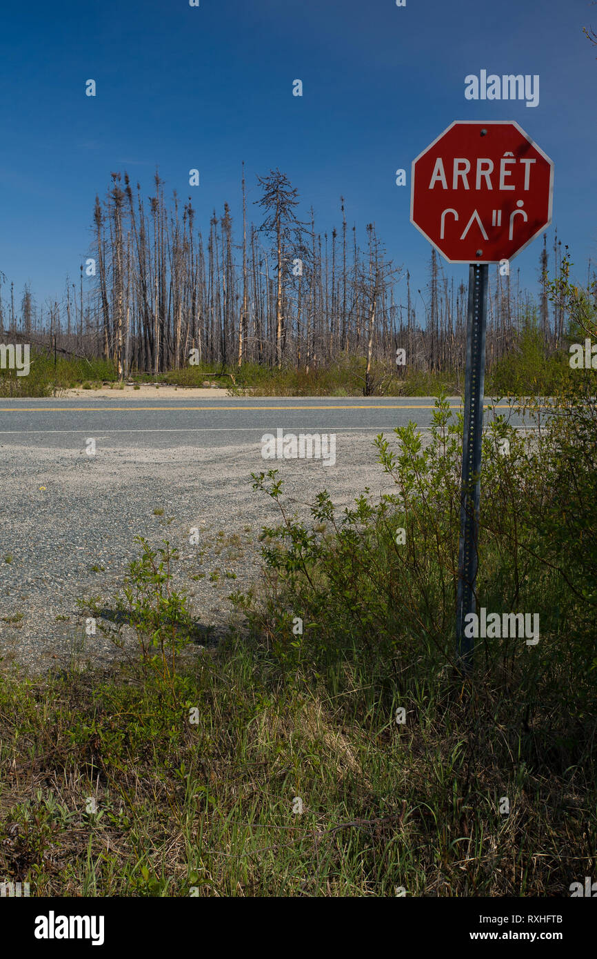 Eastmain River, Eeyou Istchee James Bay Territory, Quebec, Canada Stock ...
