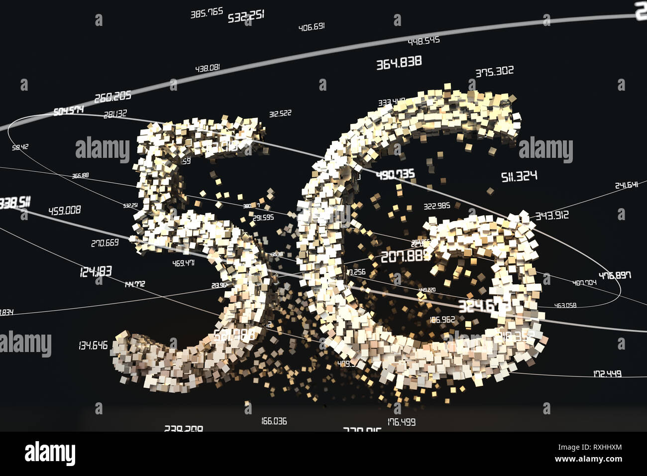 5G font design, 3d rendering Stock Photo - Alamy