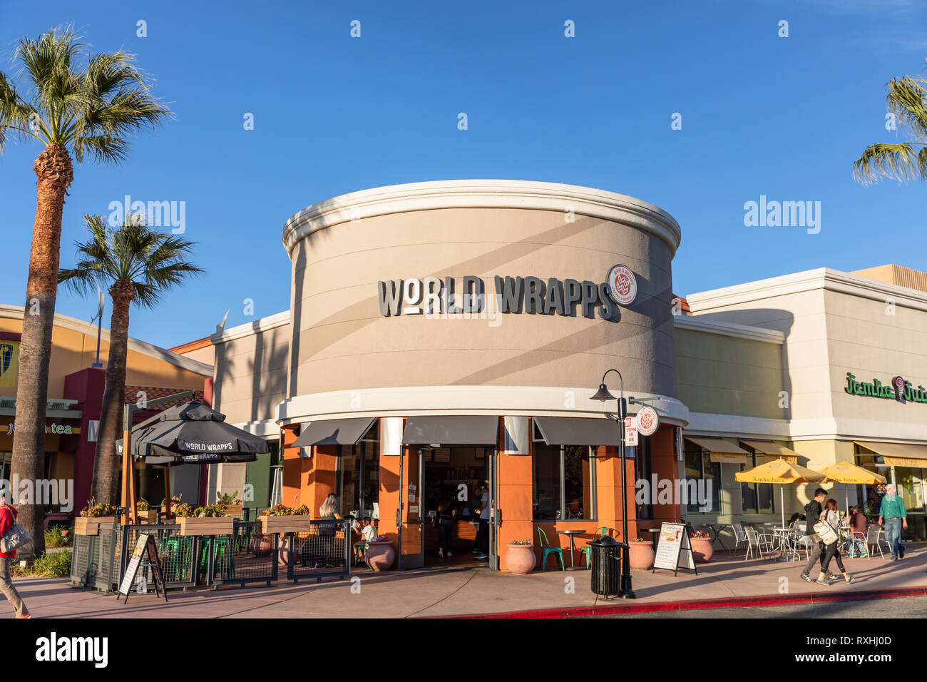 World Wrapps, wrap restaurant; Mission College Boulevard, Santa Clara ...