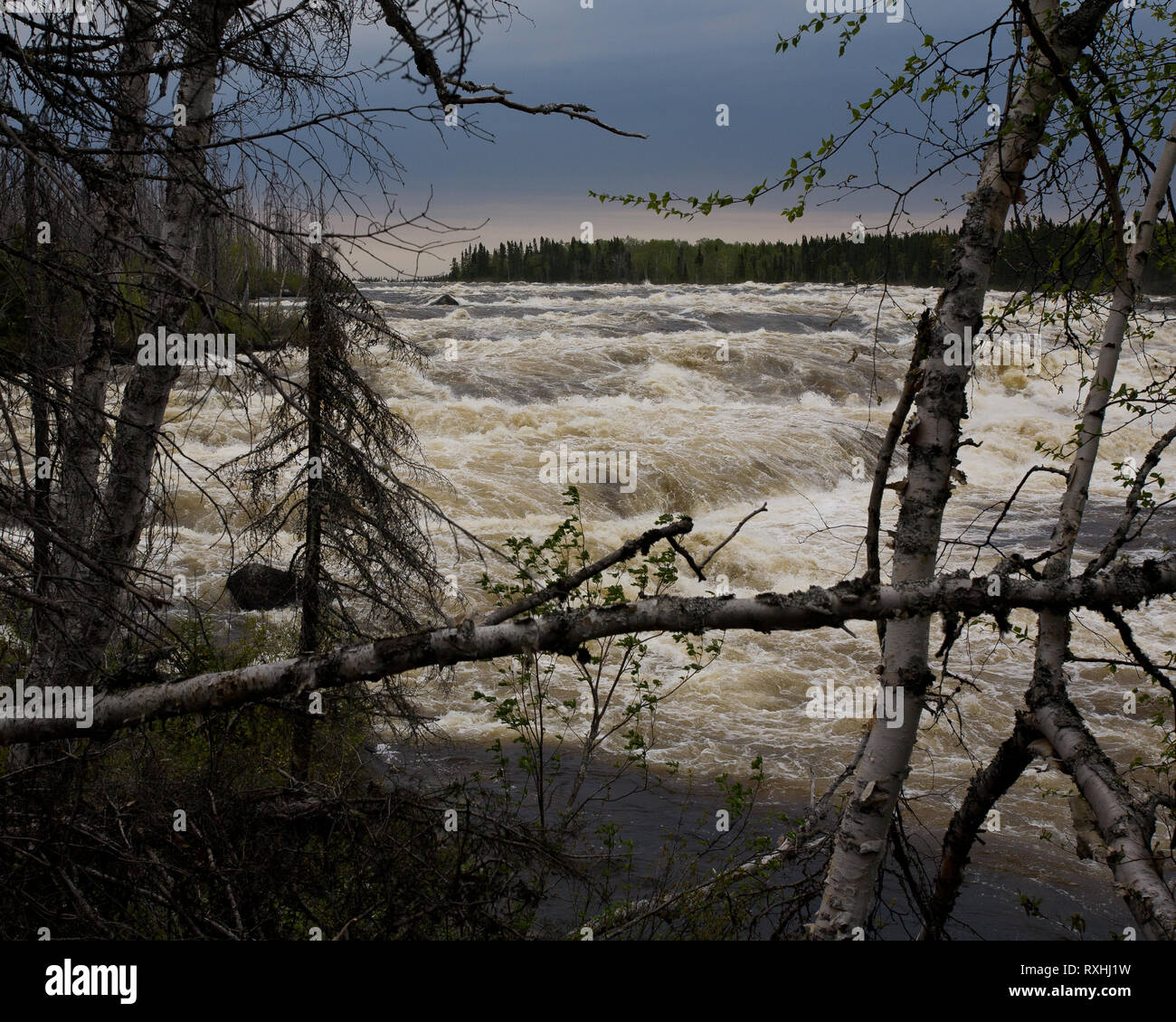 Rupert River, Eeyou Istchee James Bay Territory, Quebec, Canada Stock ...