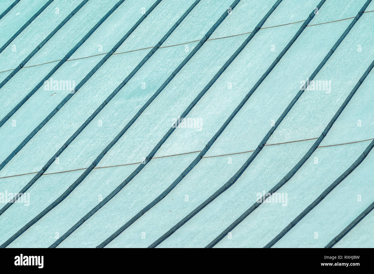 Background of Seam Roof Cover from Galvanized Steel. Pitched Roof ...