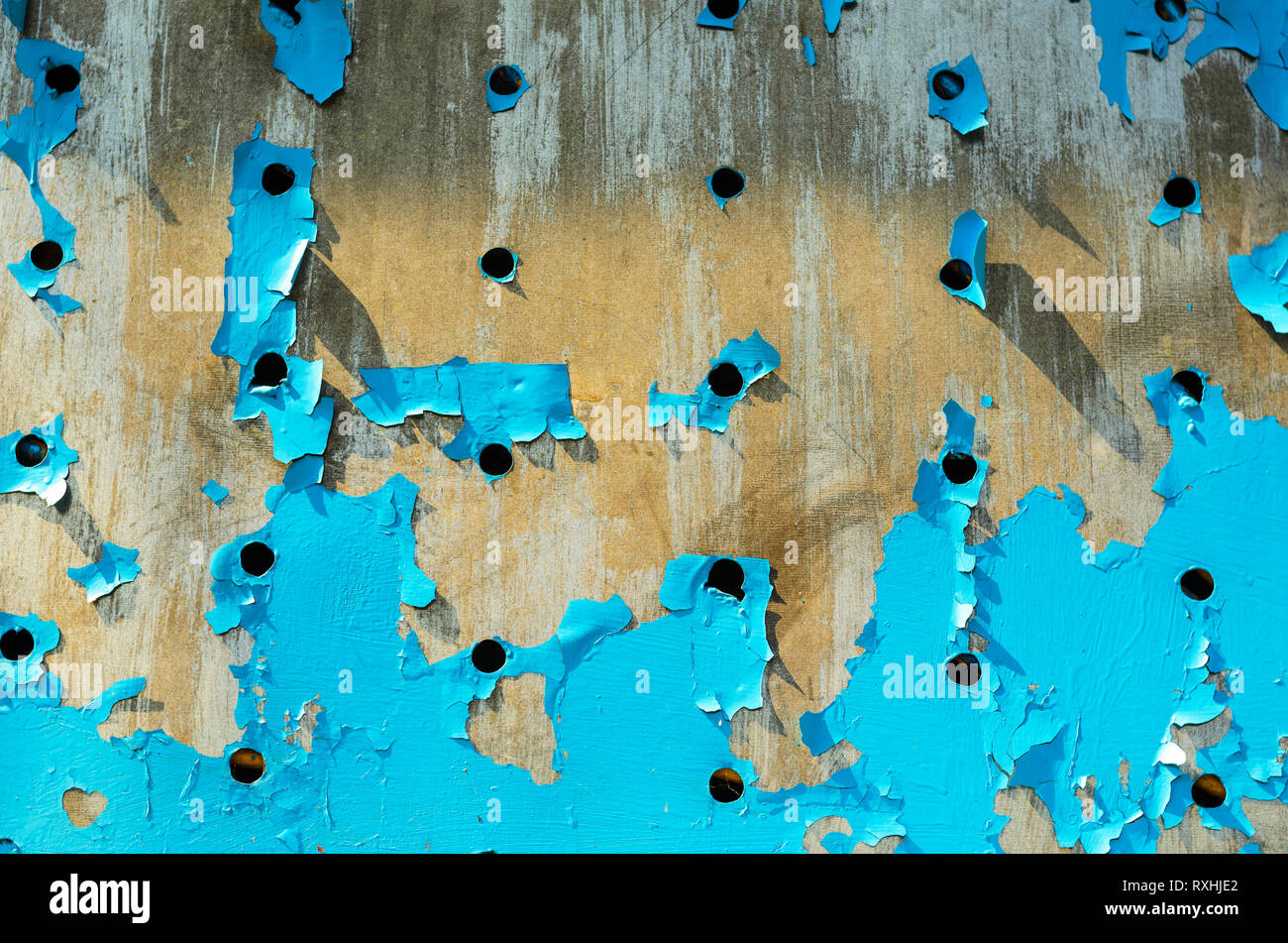 Blue perforated metal texture hi-res stock photography and images - Alamy