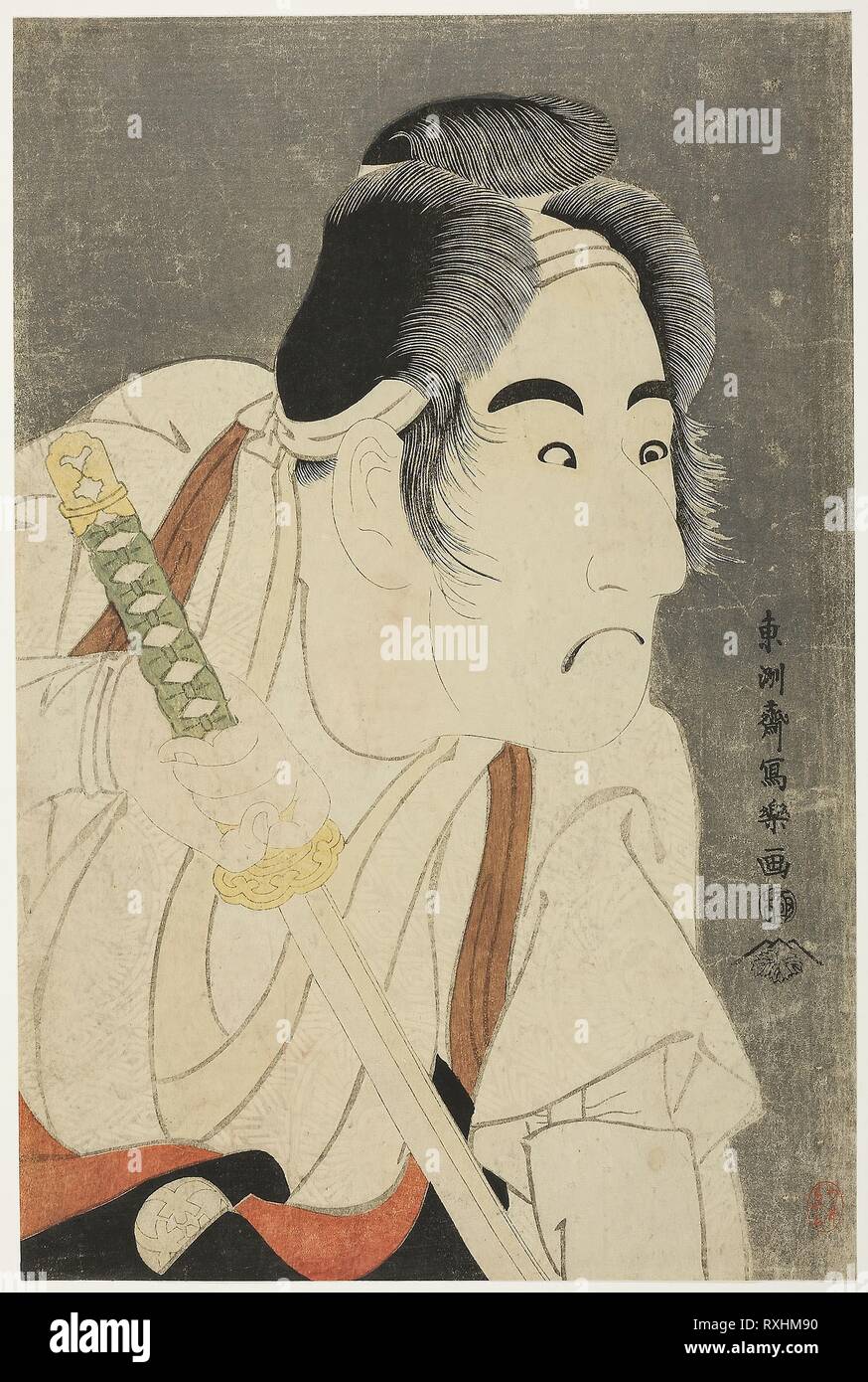 The actor Bando Mitsugoro II as Ishii Genzo. Toshusai Sharaku ...