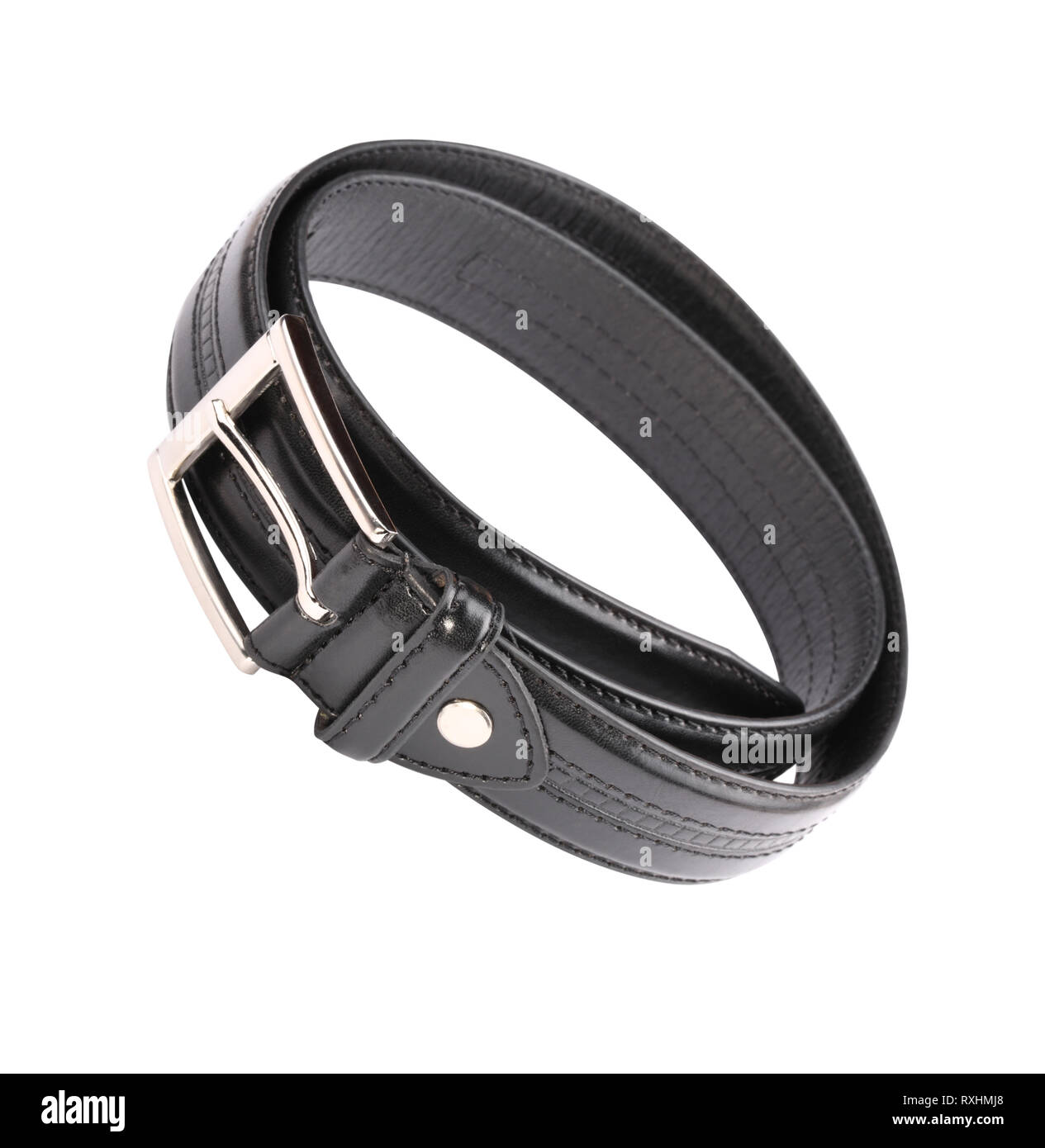 Leather Belt Strap Isolated Stock Photo - Alamy