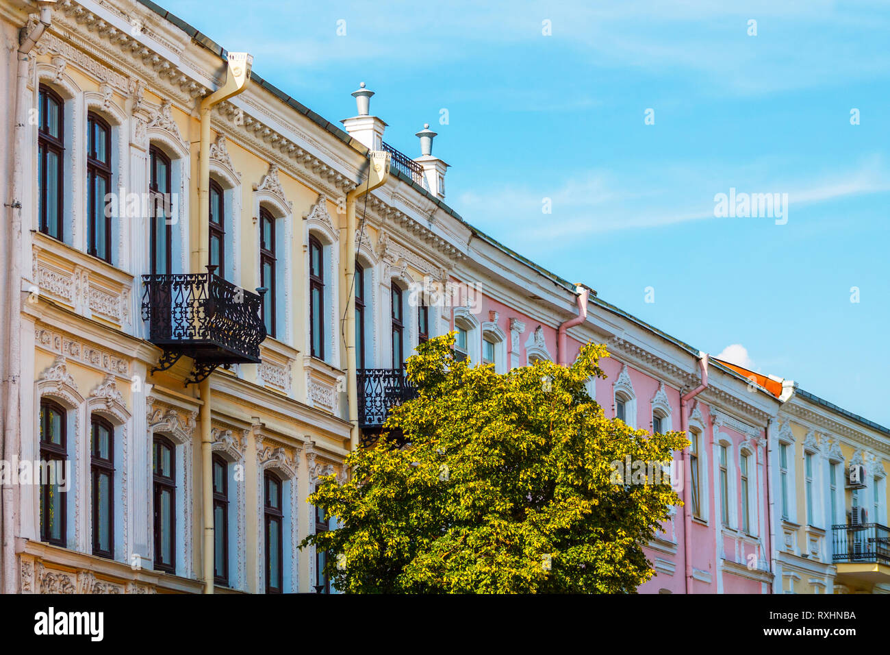 Old City Landscape. Travel Background. Perspective View of the Old ...