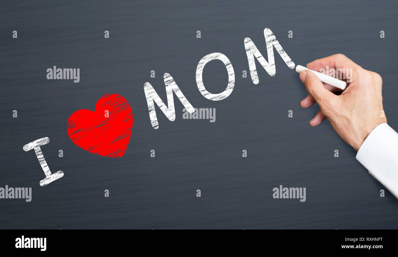 Hand writing mom hi-res stock photography and images - Alamy
