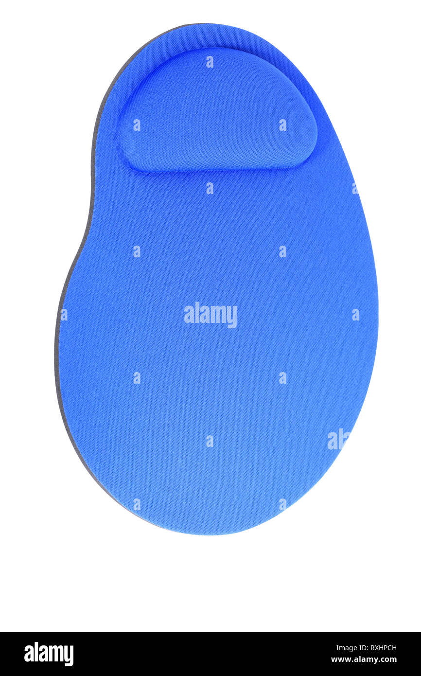 blue Mouse Pad isolated on white background Stock Photo - Alamy