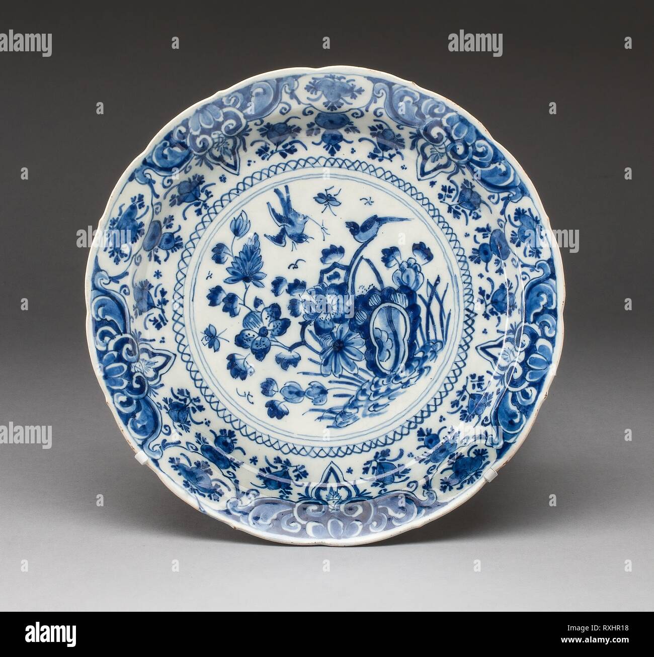 Plate. Netherlands, Delft. Date: 1715-1725. Dimensions: Diam. 25.7 cm ...