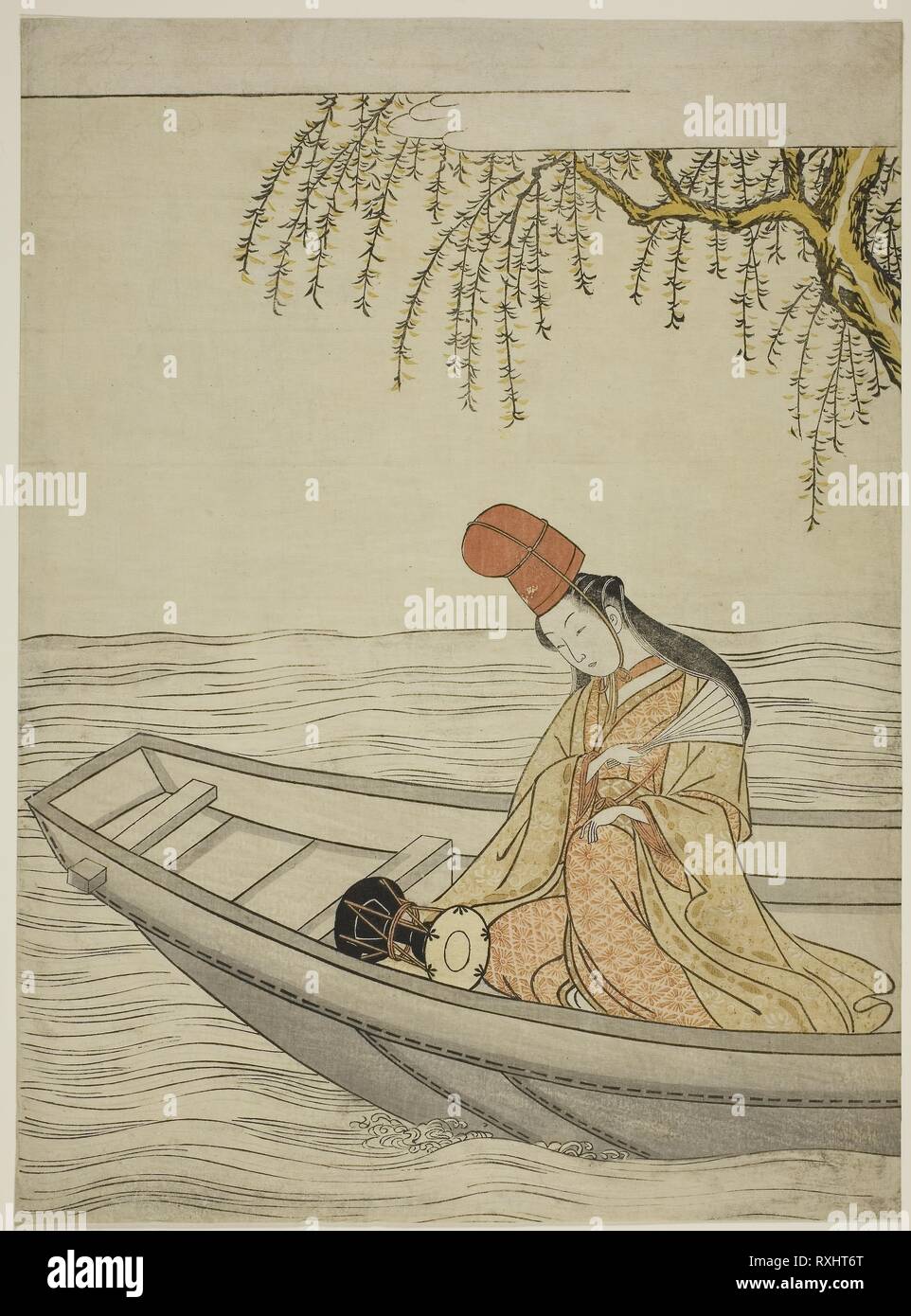 Shirabyoshi Dancer in Asazuma boat. Suzuki Harunobu ?? ??; Japanese ...