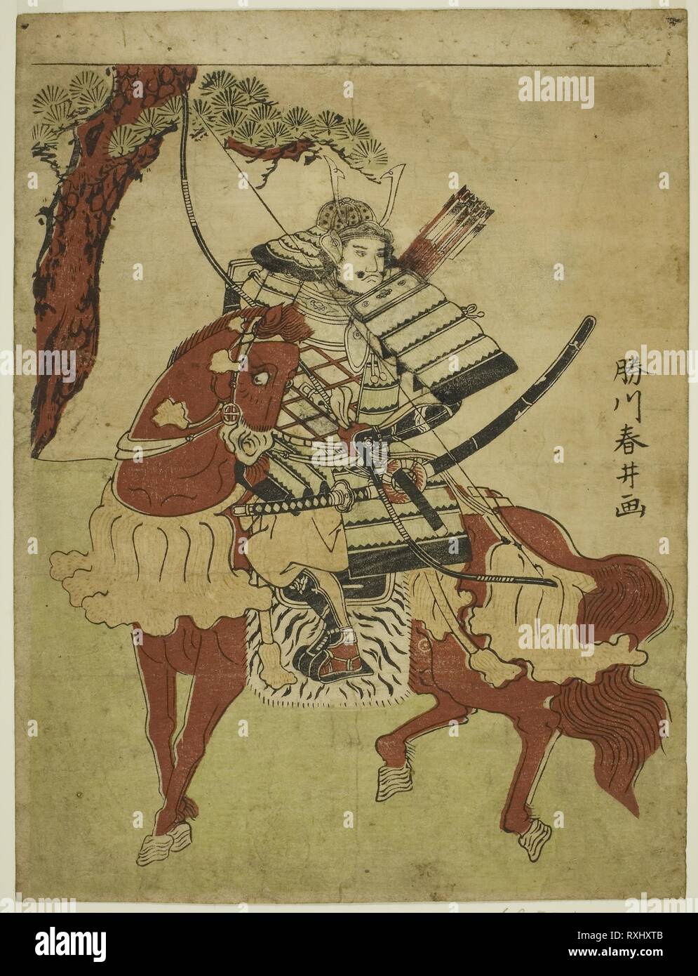 Warrior on Horseback. Katsukawa Shunsei; Japanese, active late 1780s ...