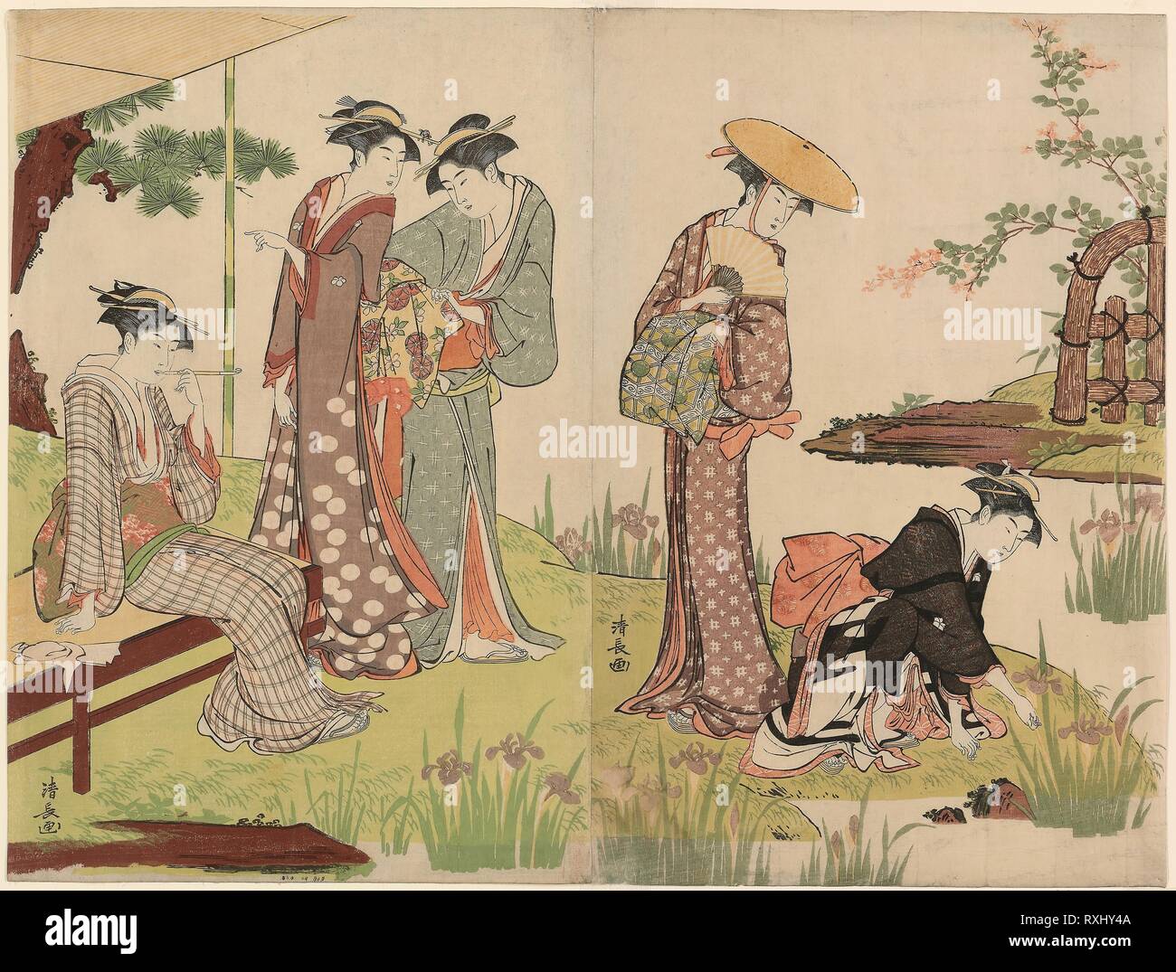 Kiyonaga torii kimono hi-res stock photography and images - Alamy