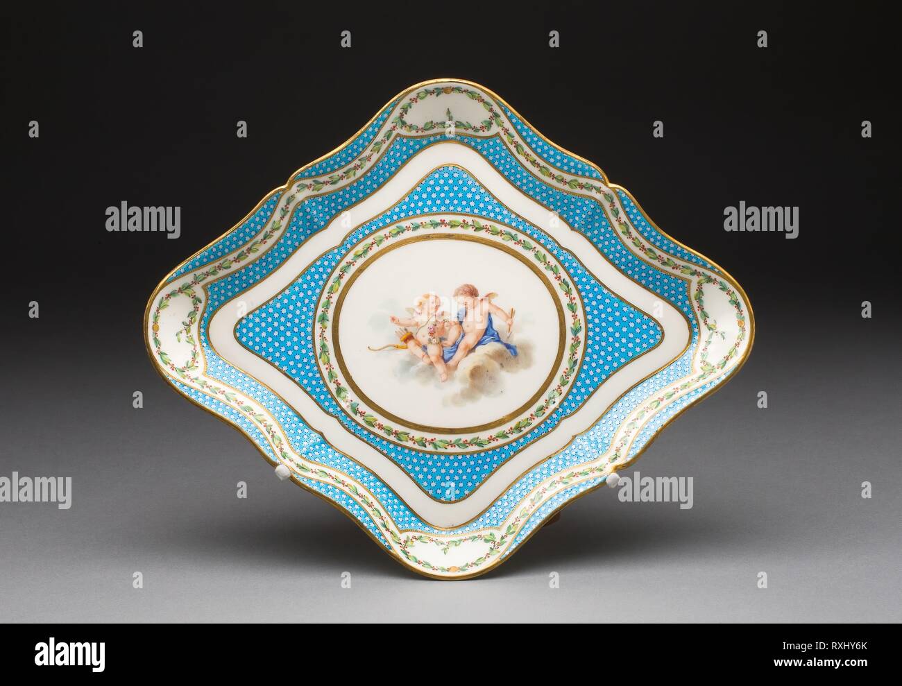 Tray (from a tea service). Sèvres Porcelain Manufactory; French ...