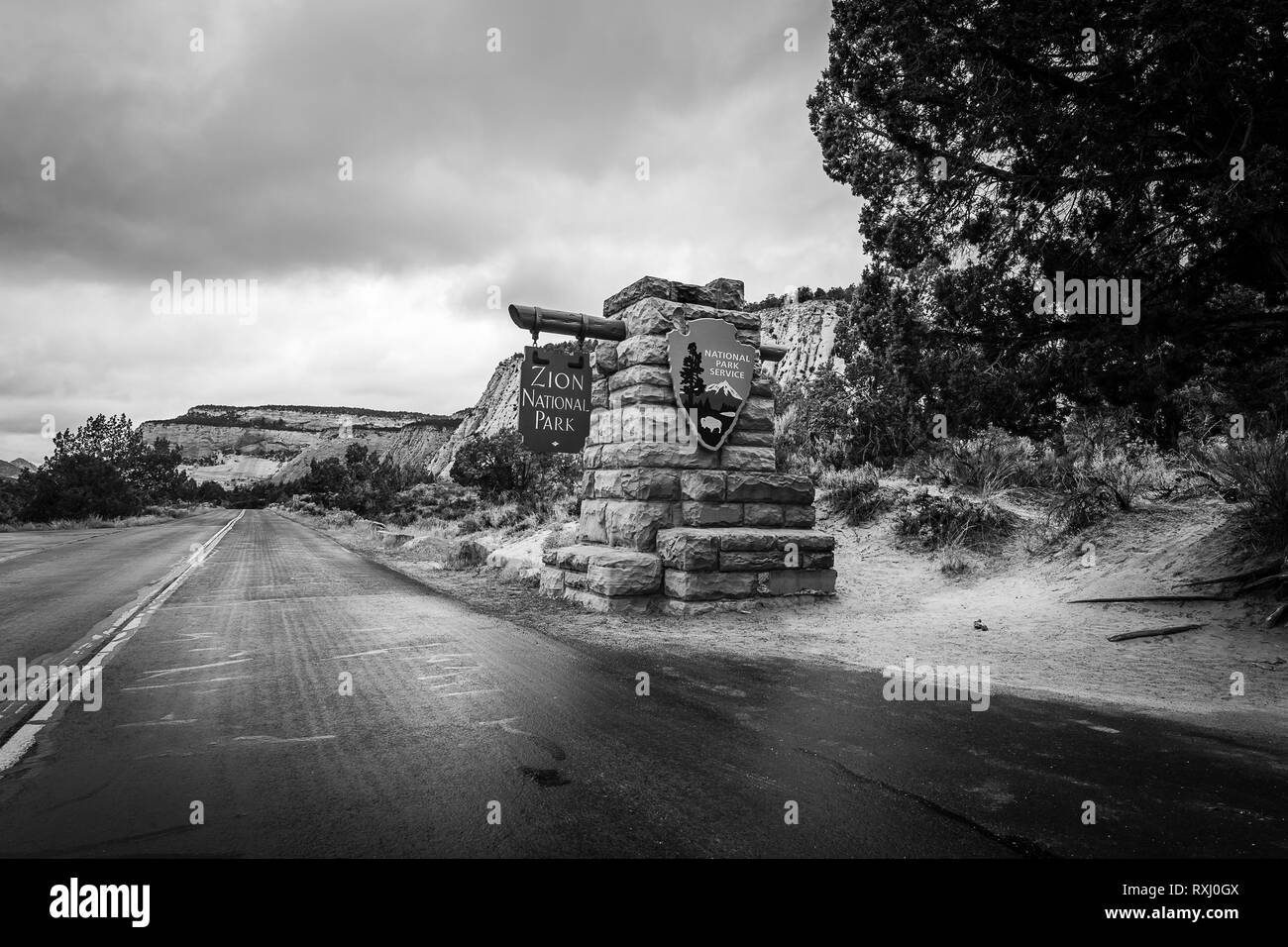 Driving park Black and White Stock Photos & Images - Alamy