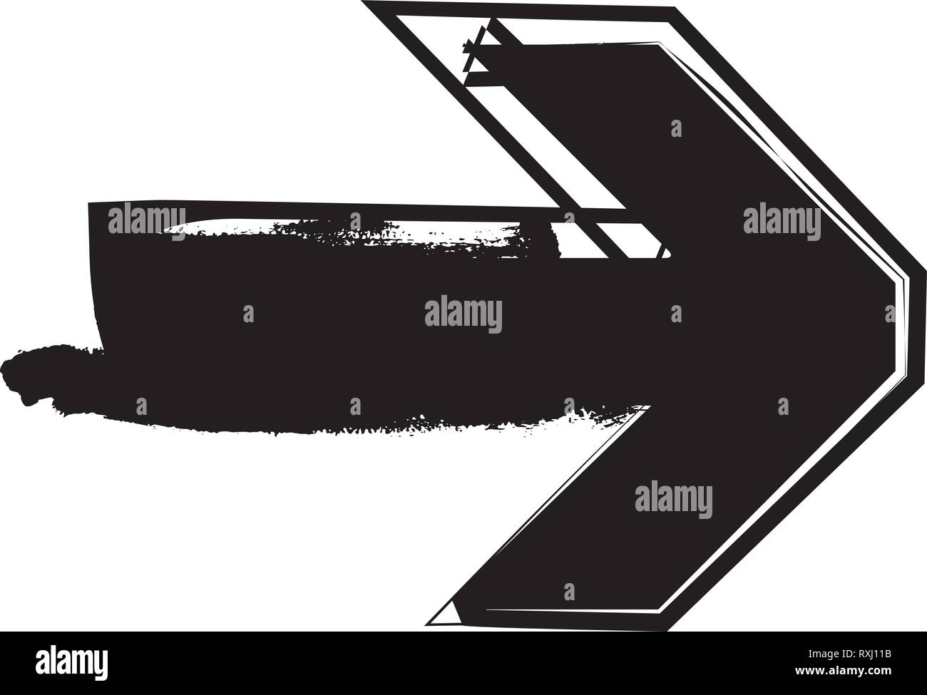Arrow drawing Stock Vector Images - Alamy