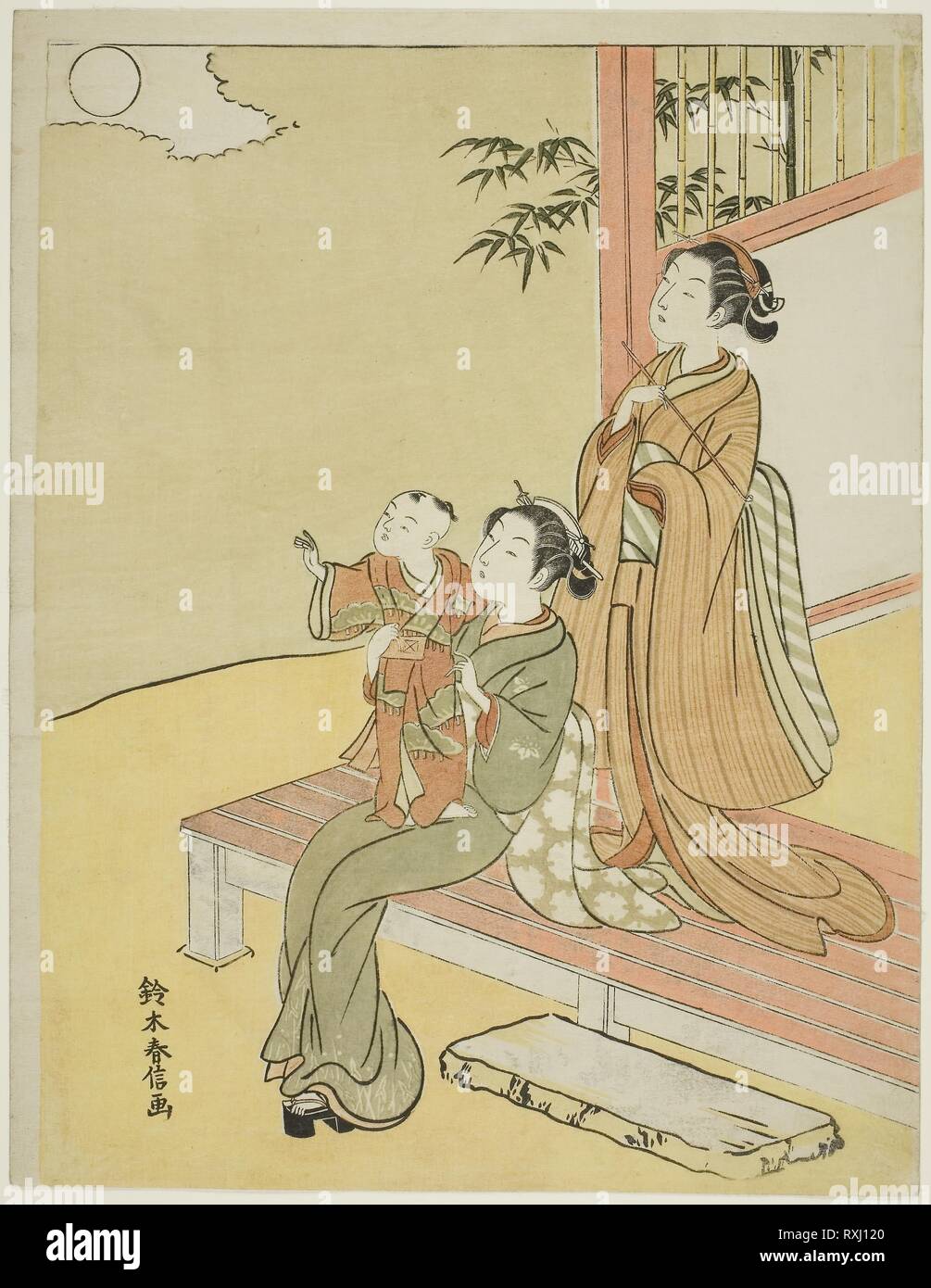 Suzuki harunobu woodblock print hi-res stock photography and images - Alamy