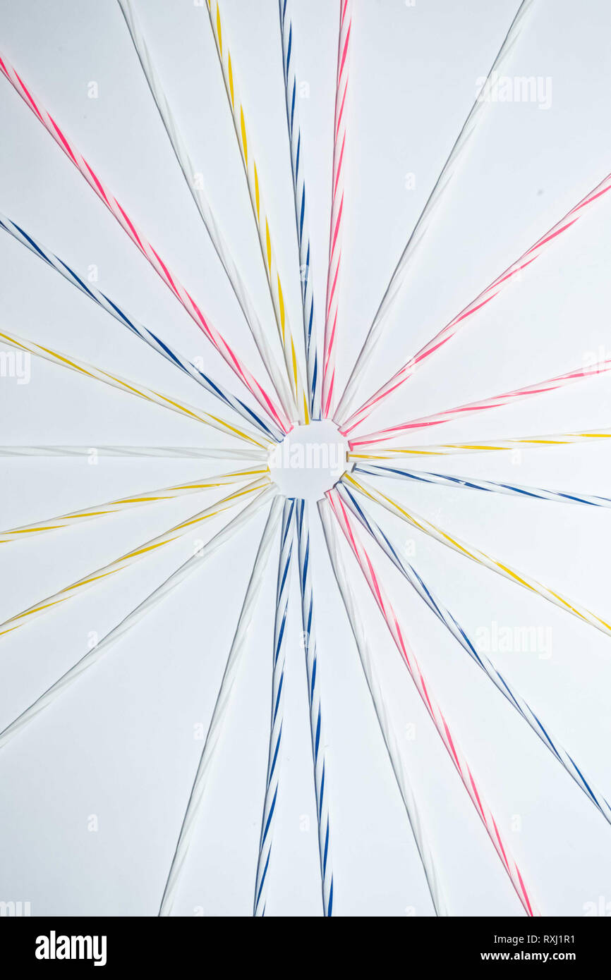 Circle of Colorful sticks Stock Photo - Alamy