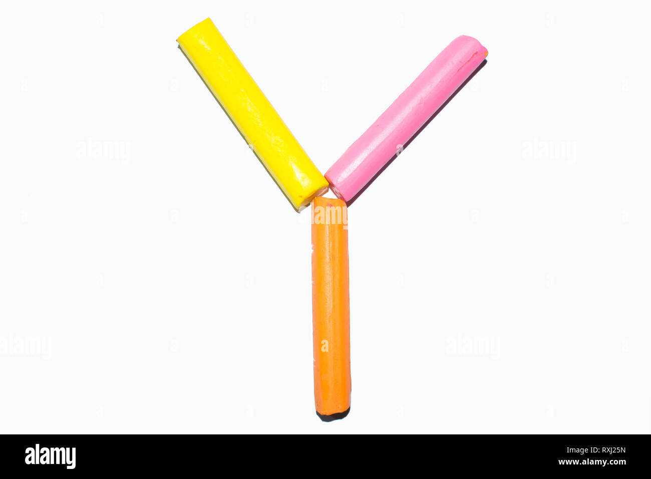 English alphabet : capital letter Y on a white background Stock Photo ...