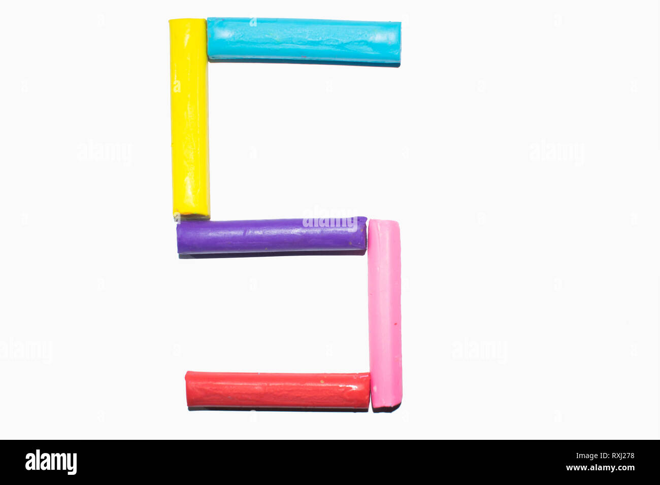 Capital letter S on a white background Stock Photo - Alamy