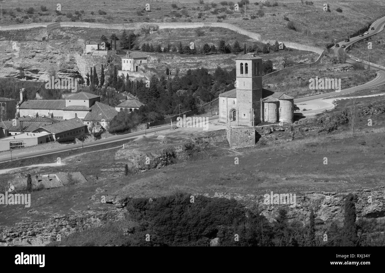 Landscape segovia spain europe Black and White Stock Photos & Images ...