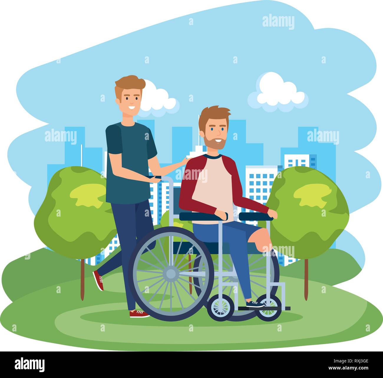 Male helper Stock Vector Images - Alamy