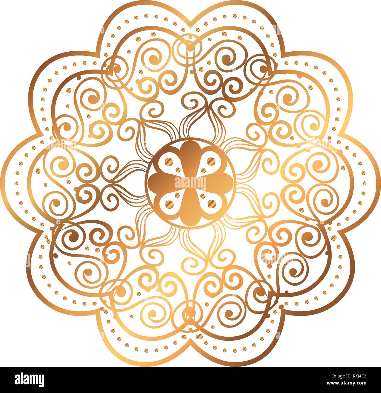 golden mandala victorian style Stock Vector Image & Art - Alamy