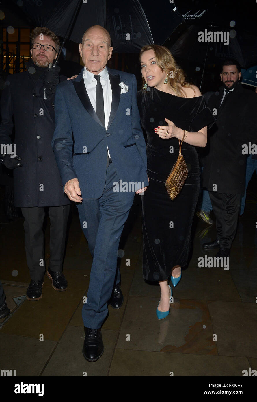 Dunhill Pre-BAFTA Film Makers Dinner Featuring: Sir Patrick Stewart ...