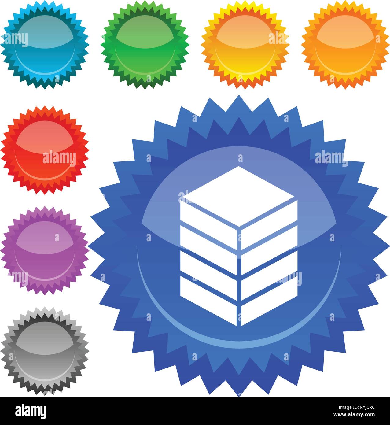 Icon with tower, rack. Storage, container, datacenter concept icon ...