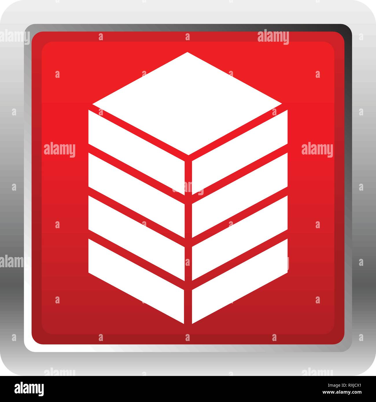 Icon with tower, rack. Storage, container, datacenter concept icon ...