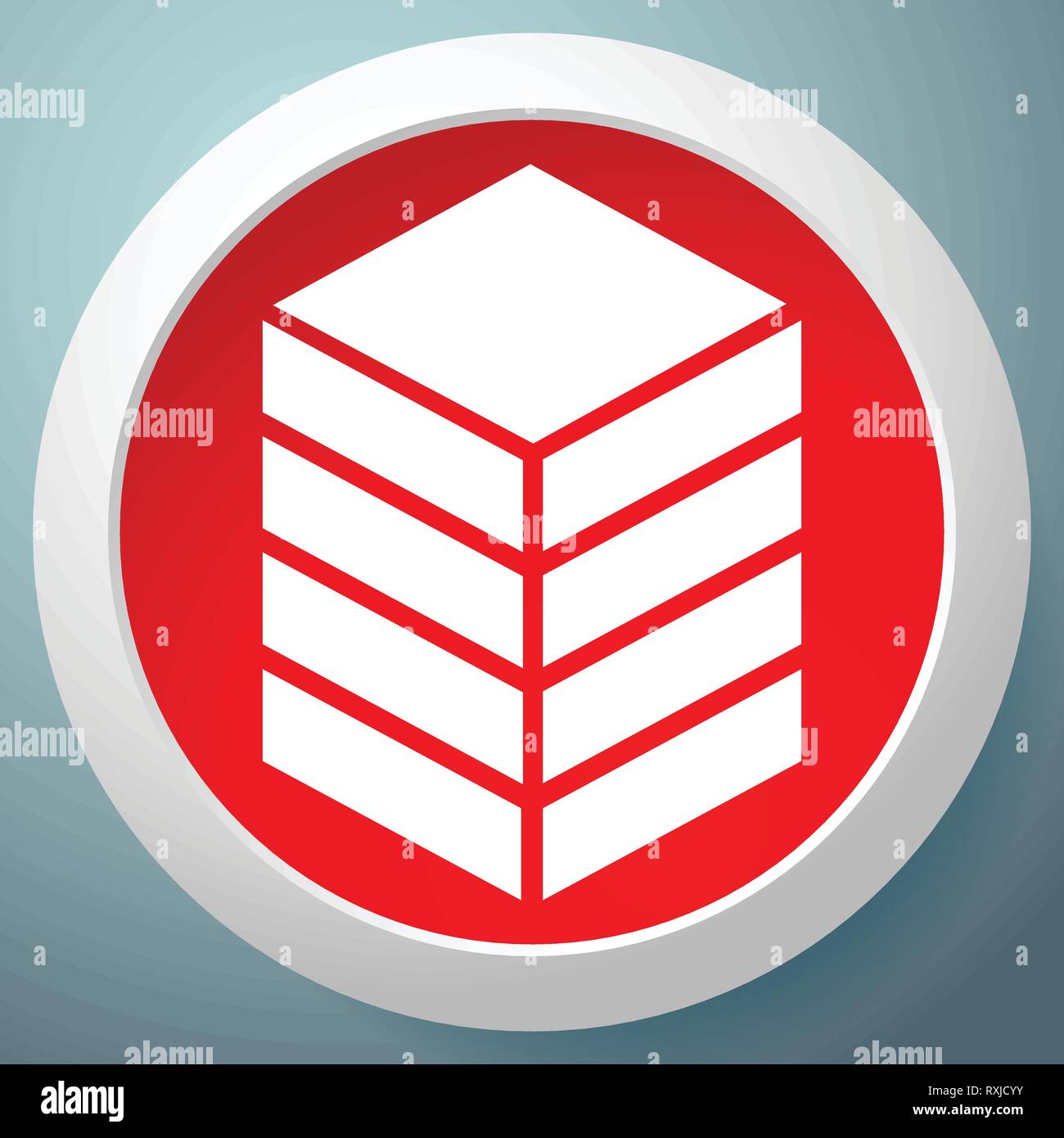 Icon with tower, rack. Storage, container, datacenter concept icon ...