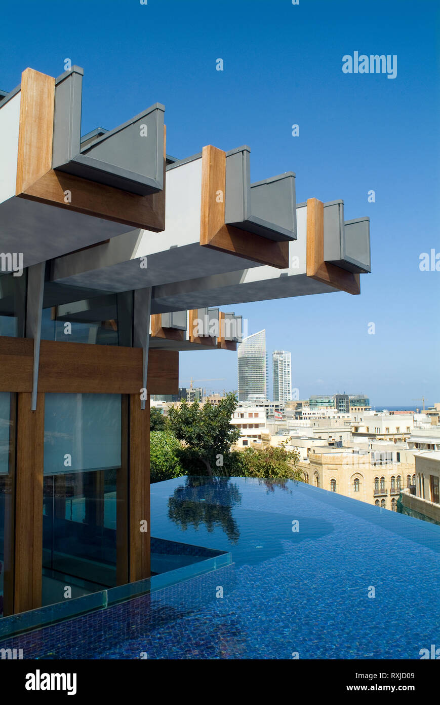 The rooftop swimming pool at Le Gray Hotel. This higly anticipated ...
