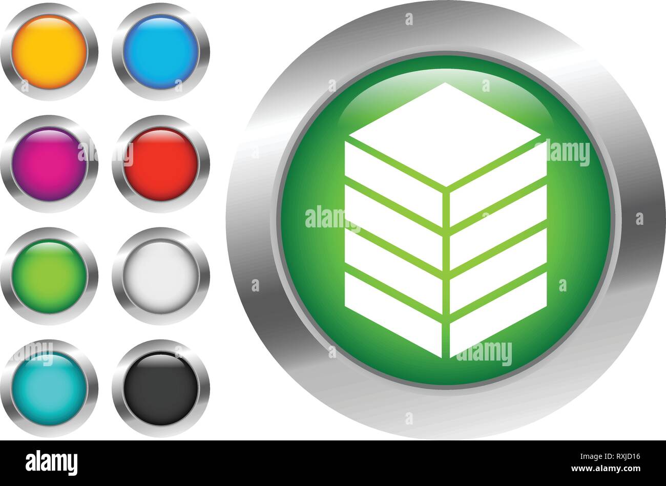 Icon with tower, rack. Storage, container, datacenter concept icon ...