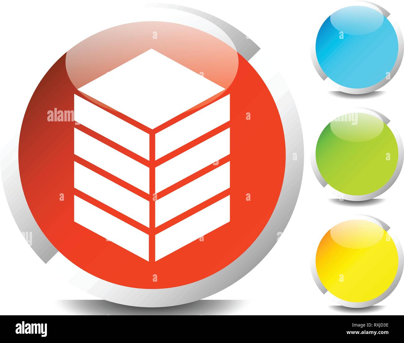 Icon with tower, rack. Storage, container, datacenter concept icon ...