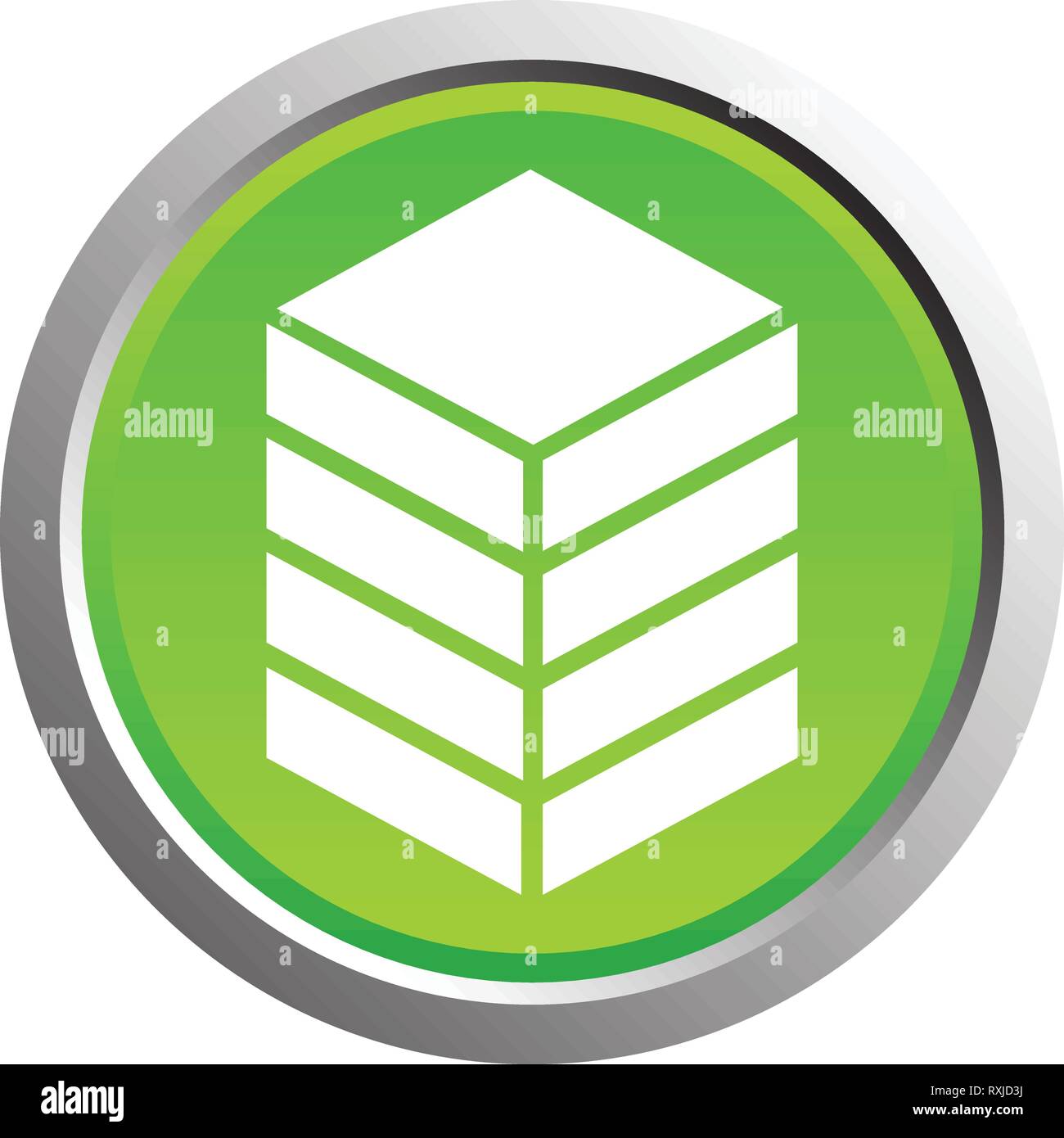 Icon with tower, rack. Storage, container, datacenter concept icon ...