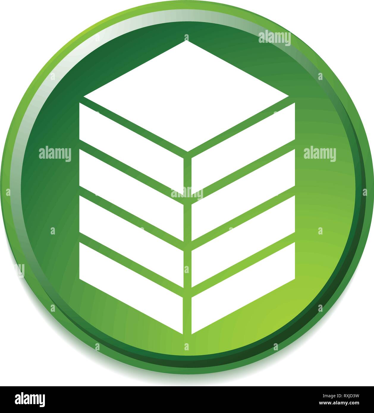 Icon with tower, rack. Storage, container, datacenter concept icon ...