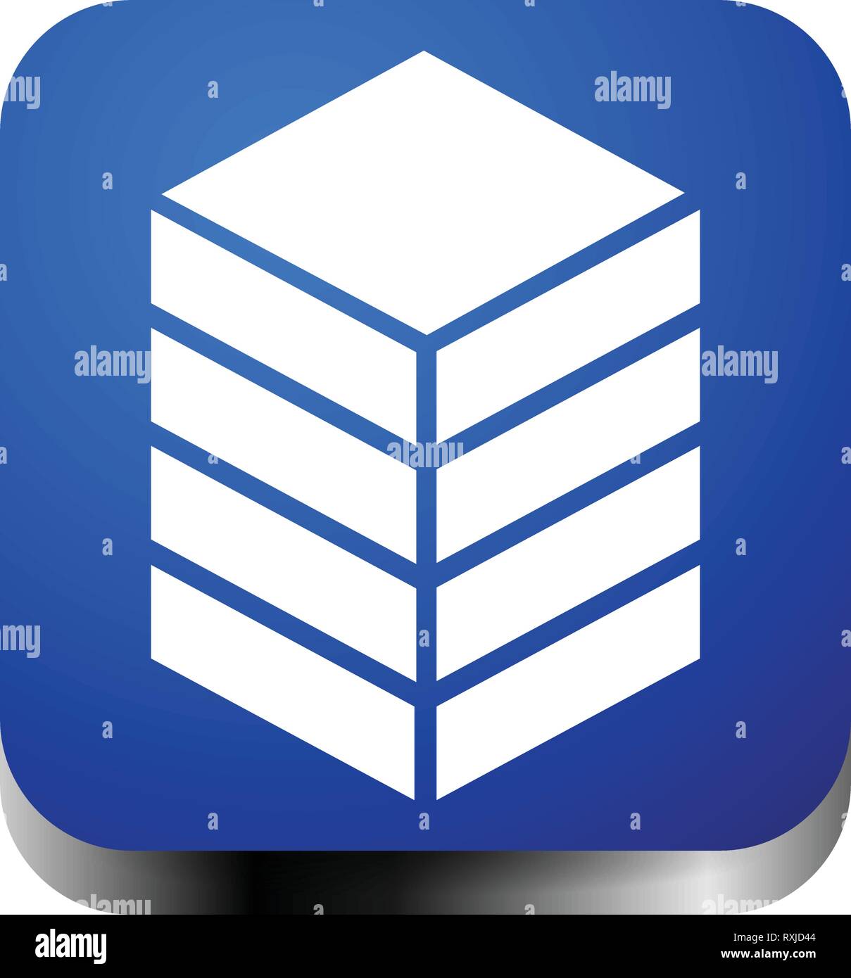 Icon with tower, rack. Storage, container, datacenter concept icon ...