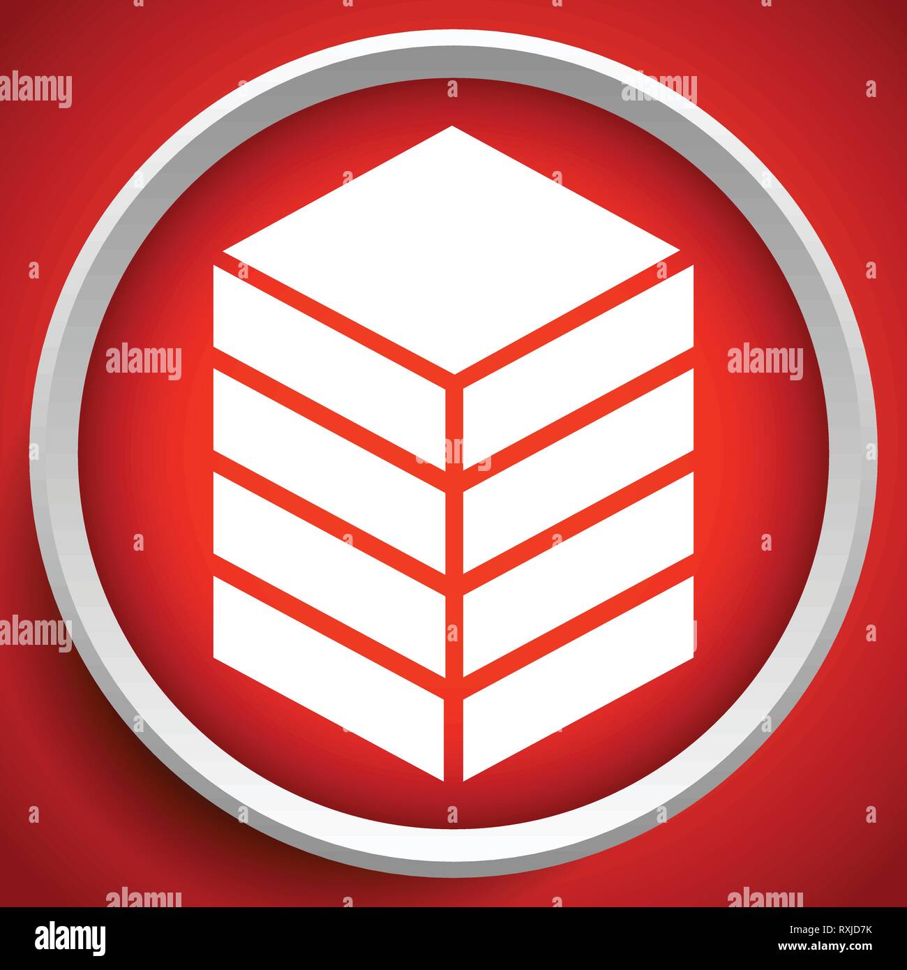 Square stacking box Stock Vector Images - Alamy