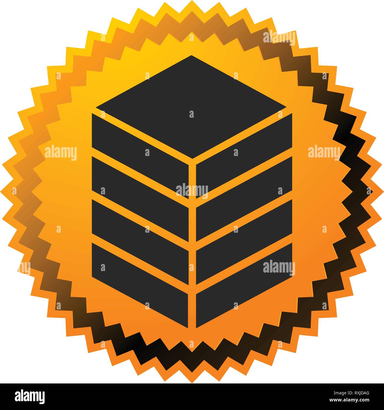 Square stacking box Stock Vector Images - Alamy