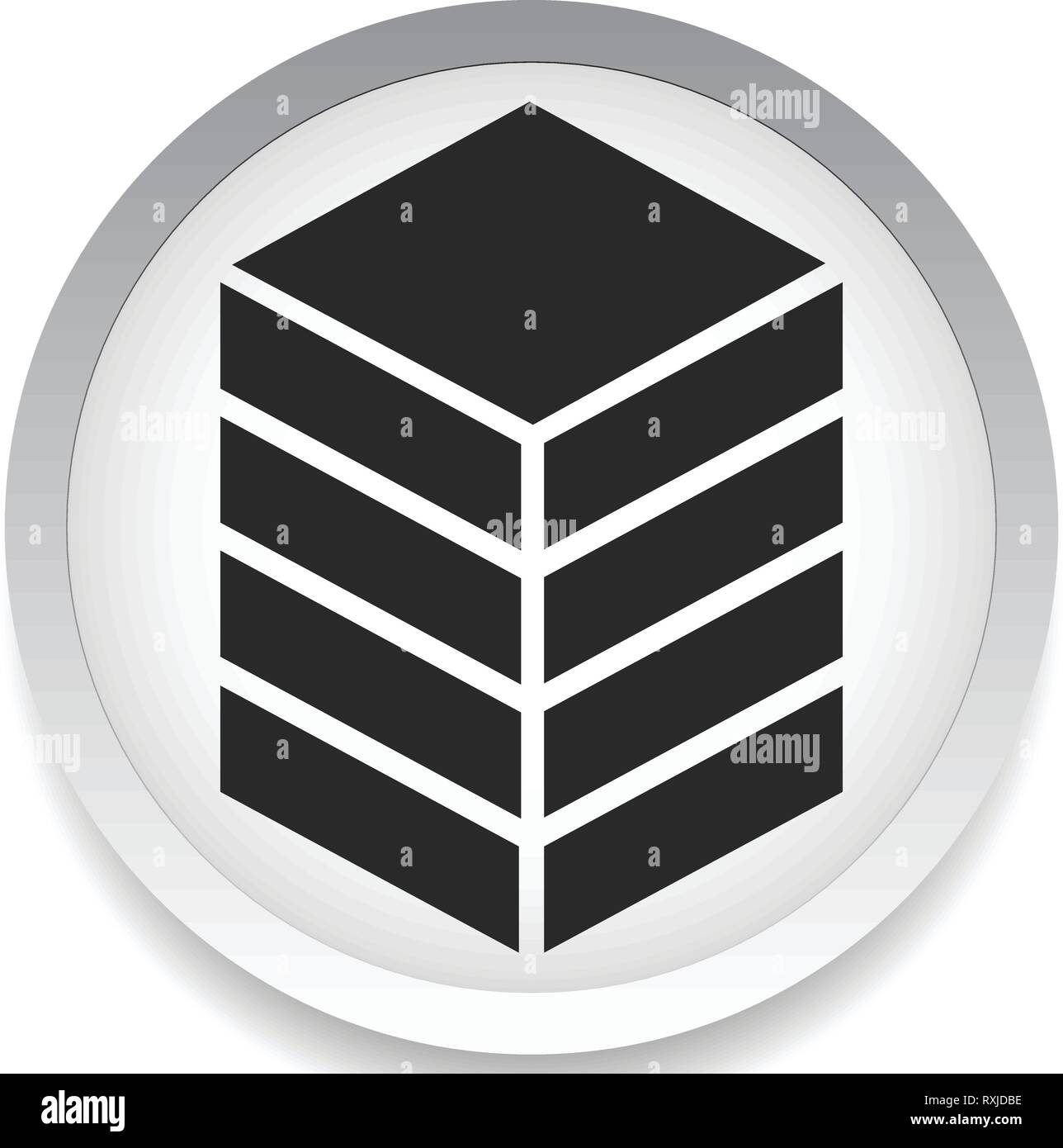 Icon with tower, rack. Storage, container, datacenter concept icon ...
