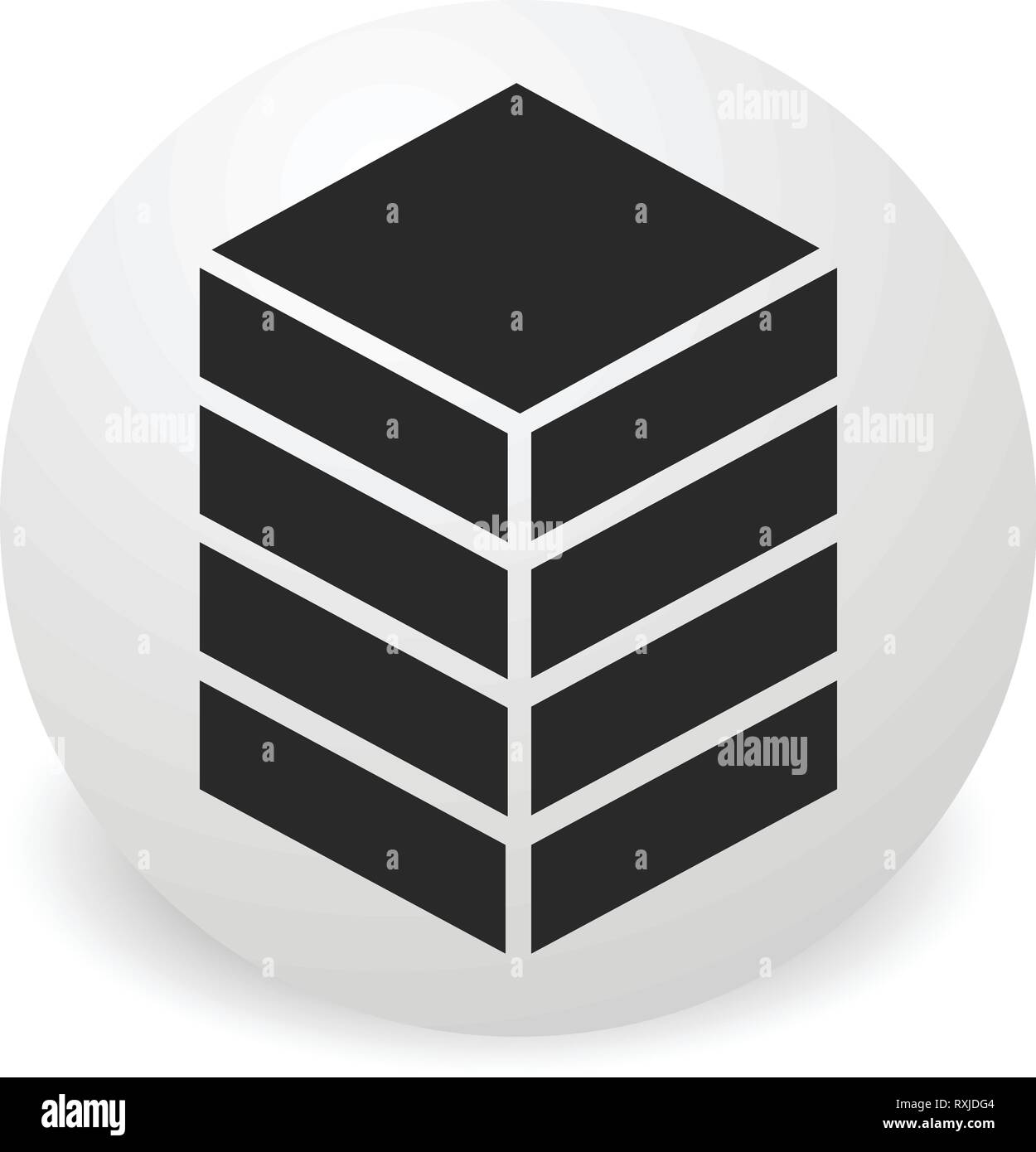 Square stacking box Stock Vector Images - Alamy