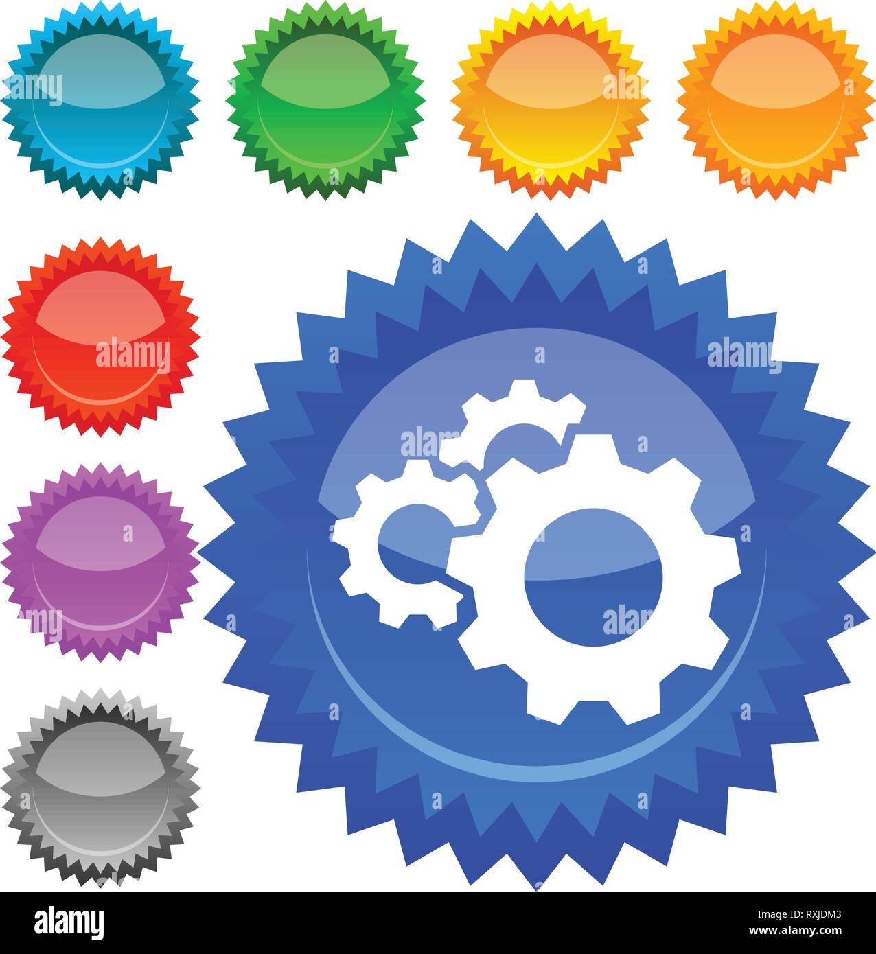 Gear, cogwheel icon. Repair, maintance, mechanics concept icon Stock ...