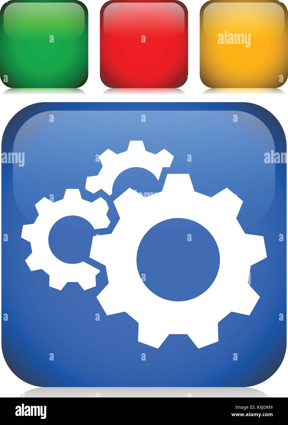 Gear, cogwheel icon. Repair, maintance, mechanics concept icon Stock ...