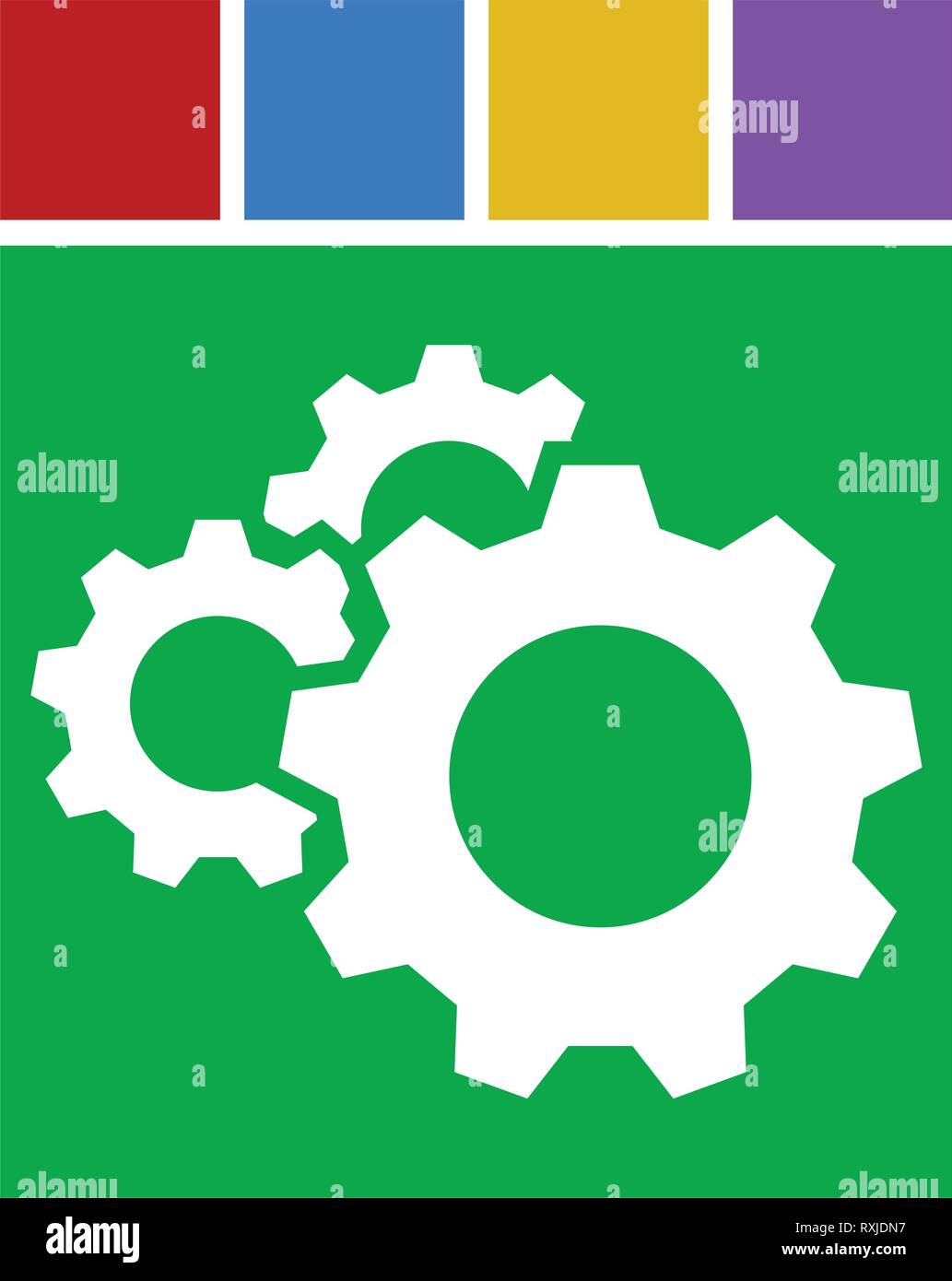 Gear, cogwheel icon. Repair, maintance, mechanics concept icon Stock ...